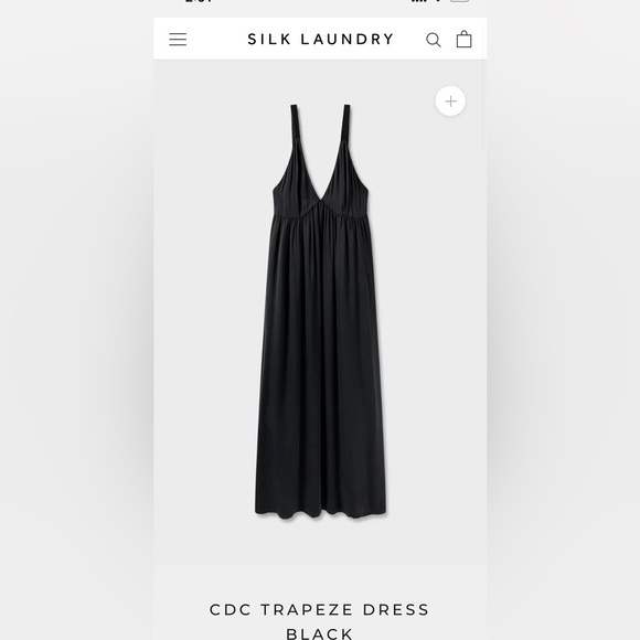 Silk Laundry | Dresses | Silk Laundry Black Trapeze Dress | Poshmark